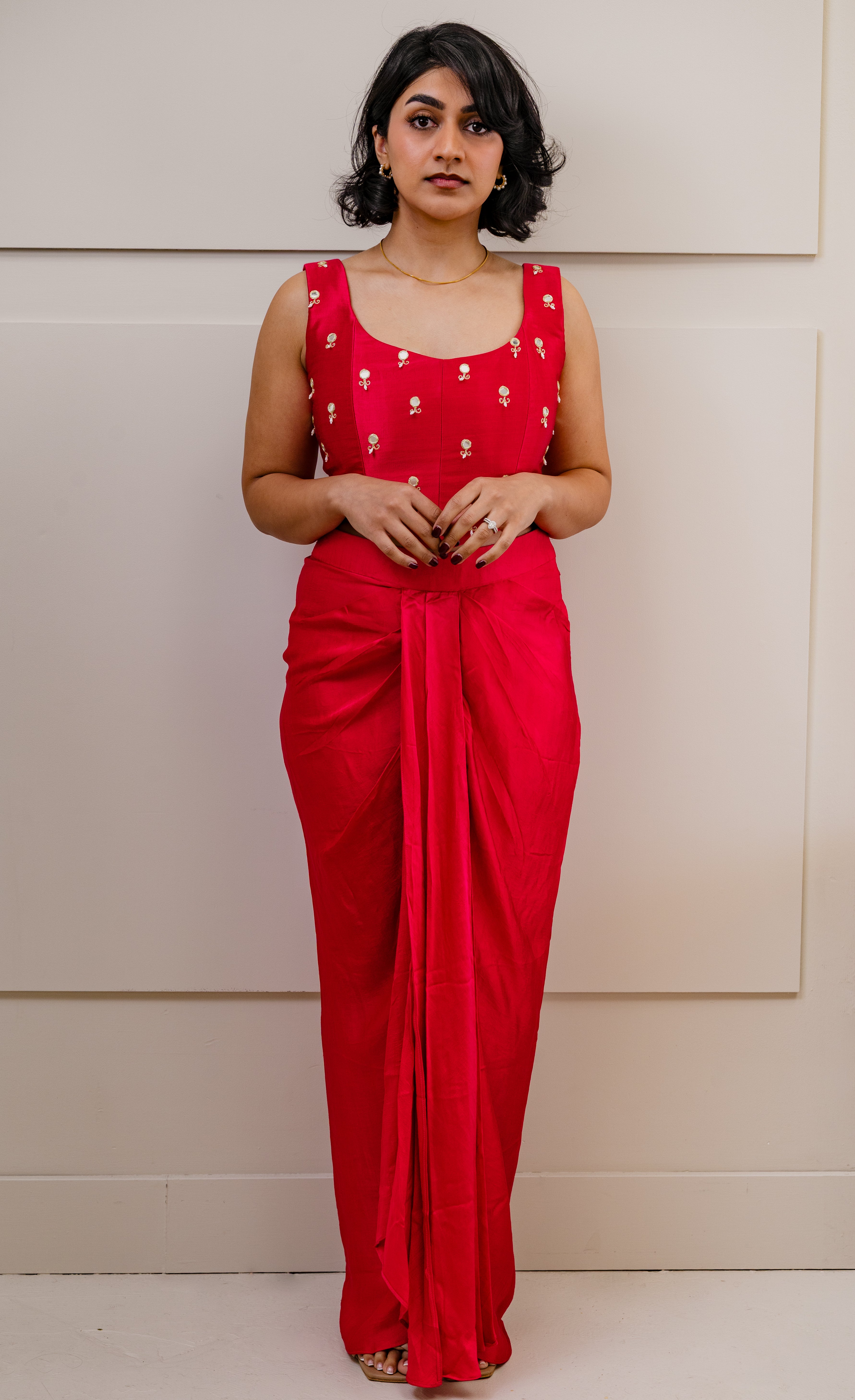 Rose Usha Drape Skirt – Bazaar